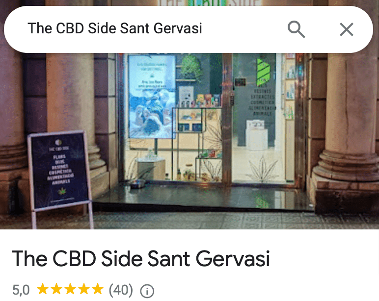CBD en Barcelona. Zona Sant Gervasi – CBD Side